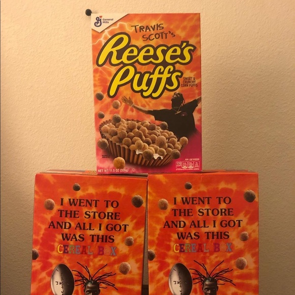travis scott X reeses puff | Other | Travis Scott X Reeses Puffs Collab ...